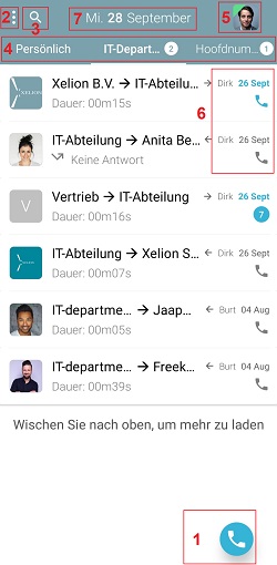 Anleitung Xelion 8 Android App