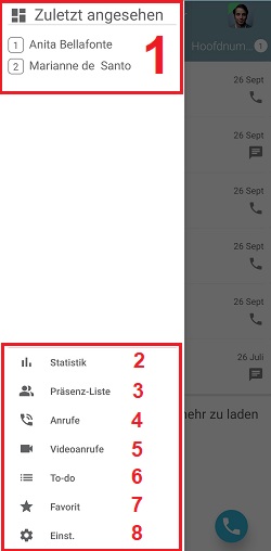 Anleitung Xelion 8 Android App